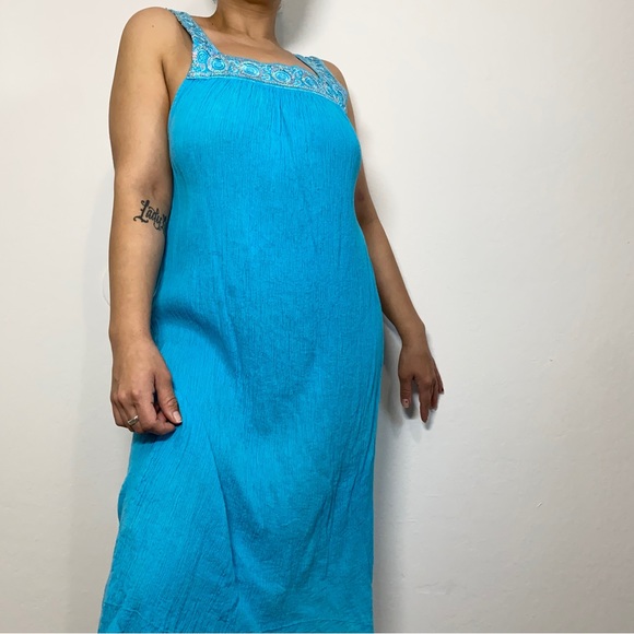 Relaxx | Dresses | Relaxx By Exist Womens Plus Size Blue Crinkle Sequin ...